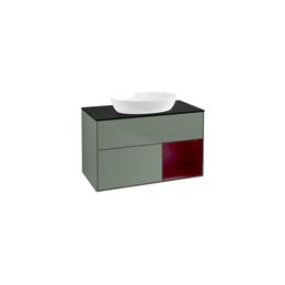 Villeroy & Boch V&B Waschtischunterschrank Finion 100, Pl bla m, Reg Peo m Lac, Oli. m Lac ; Villeroy & Boch (FA22HBGM)