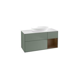 Villeroy & Boch V&B Waschtischunterschrank Finion 120cm, Pl wh. m, Reg wal ven, Oli. m Lac ; Villeroy & Boch (FA71GNGM)