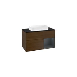 Villeroy & Boch V&B Waschtischunterschrank Wandbeleuchtung Finion 100, Pl b m, Rg re md bl. m Lac, wal ven ; Villeroy & Boch (G252HGGN)