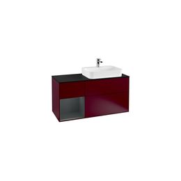 Villeroy & Boch V&B Waschtischunterschrank Finion 120cm, Pl b m, Rg li md bl. m Lac, Peo m ; Villeroy & Boch (F392HGHB)