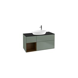 Villeroy & Boch V&B Waschtischunterschrank Finion 120cm, Pl bla m, Reg wal ven, Oli. m Lac ; Villeroy & Boch (F942GNGM)
