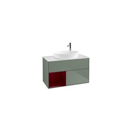 Villeroy & Boch V&B Waschtischunterschrank Finion 100, Pl wh. m, Reg Peo m Lac, Oli. m Lac ; Villeroy & Boch (F891HBGM)