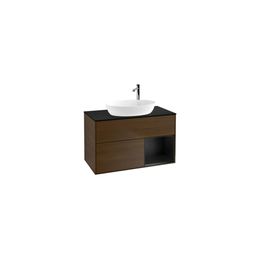Villeroy & Boch V&B Waschtischunterschrank Finion 100, Pl bla m, Reg bla m Lac, wal ven ; Villeroy & Boch (F902PDGN)