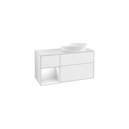 Villeroy & Boch V&B Waschtischunterschrank Finion 120cm, Pl w m, Rg g wh. Lac, glo wh. Lac ; Villeroy & Boch (FA41GFGF)