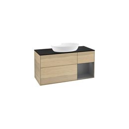 Villeroy & Boch V&B Waschtischunterschrank Finion 120cm, Pl b m, Rg Anthrac. m Lac, Oa ven ; Villeroy & Boch (FA72GKPC)