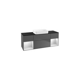 Villeroy & Boch V&B Waschtischunterschrank Wandbeleuchtung Finion 160x60,3x50,1cm, Rg w m Lac, Anthrac. m ; Villeroy & Boch (G742MTGK)