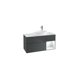 Villeroy & Boch V&B Waschtischunterschrank Finion 120cm, Pl w m, Rg g w Lac, md bl. m Lac ; Villeroy & Boch (F951GFHG)