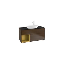 Villeroy & Boch V&B Waschtischunterschrank Finion 120cm, Pl bla m, Reg gol m Lac, wal ven ; Villeroy & Boch (F942HFGN)