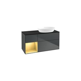 Villeroy & Boch V&B Waschtischunterschrank Finion 120cm, Pl b m, Rg g m Lac, md bl. m Lac ; Villeroy & Boch (FA42HFHG)