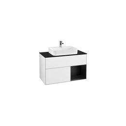 Villeroy & Boch V&B Waschtischunterschrank Wandbeleuchtung Finion 100, Pl b m, Rg r bla m Lac, glo wh. Lac ; Villeroy & Boch (G372PDGF)