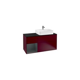 Villeroy & Boch V&B Waschtischunterschrank Wandbeleuchtung Finion 120cm, Pl b m, Rg li md bl. m Lac, Peo m ; Villeroy & Boch (G142HGHB)