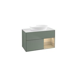 Villeroy & Boch V&B Waschtischunterschrank Finion 100, Pl wh. m, Reg Oa ven, Oli. m Lac ; Villeroy & Boch (FA21PCGM)