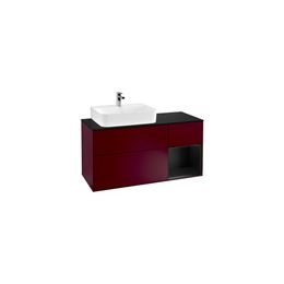 Villeroy & Boch V&B Waschtischunterschrank Wandbeleuchtung Finion 120cm, Pl bla m, Reg li bla m Lac, Peo m ; Villeroy & Boch (G152PDHB)