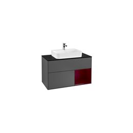 Villeroy & Boch V&B Waschtischunterschrank Wandbeleuchtung Finion 100, Pl bla m, Reg re Peo, Anthrac. m ; Villeroy & Boch (G372HBGK)