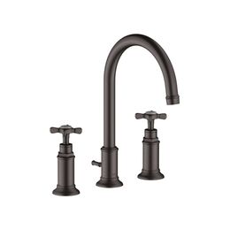 Hansgrohe 3-Loch-Waschtischarmatur 180 Axor Montreux A 175mm, m Kreuz, ZugstAblGar, b bla vc (16513340)