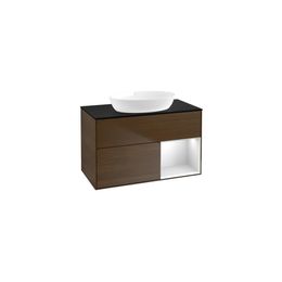 Villeroy & Boch V&B Waschtischunterschrank Finion 100, Pl bla m, Reg wh. m Lac, wal ven ; Villeroy & Boch (FA22MTGN)