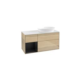 Villeroy & Boch V&B Waschtischunterschrank Finion 120cm, Pl wh. m, Reg bla m Lac, Oa ven ; Villeroy & Boch (FA41PDPC)