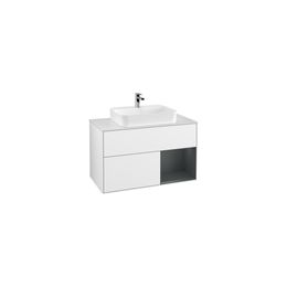 Villeroy & Boch V&B Waschtischunterschrank Finion 100, Pl w m, Rg r md b m La, glo wh. Lac ; Villeroy & Boch (F371HGGF)