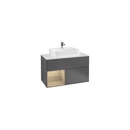 Villeroy & Boch V&B Waschtischunterschrank Wandbeleuchtung Finion 100, Pl wh. m, Reg li Oa ven, Anthrac. m ; Villeroy & Boch (G111PCGK)
