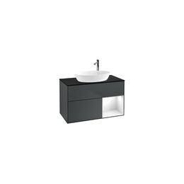 Villeroy & Boch V&B Waschtischunterschrank Finion 100, Pl b m, Rg g wh. Lac, md bl. m Lac ; Villeroy & Boch (F902GFHG)