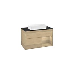 Villeroy & Boch V&B Waschtischunterschrank Wandbeleuchtung Finion 100, Pl bla m, Reg re Oa ven, Oa ven ; Villeroy & Boch (G252PCPC)