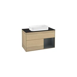 Villeroy & Boch V&B Waschtischunterschrank Abdeckplatte bla m Finion 100x60,3cm, Reg re md bl. m Lac, Oa ven ; Villeroy & Boch (F252HGPC)