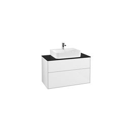 Villeroy & Boch V&B Waschtischunterschrank Finion 100x60,3x50,1cm, Pl bla m, glo wh. Lac ; Villeroy & Boch (F10200GF)