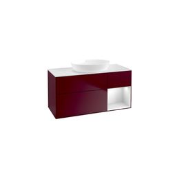 Villeroy & Boch V&B Waschtischunterschrank Finion 120cm, Pl wh. m, Reg wh. m Lac, Peo m ; Villeroy & Boch (FA71MTHB)