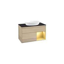 Villeroy & Boch V&B Waschtischunterschrank Finion 100, Pl bla m, Reg gol m Lac, Oa ven ; Villeroy & Boch (FA22HFPC)