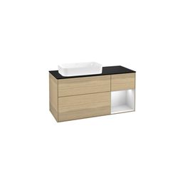 Villeroy & Boch V&B Waschtischunterschrank Wandbeleuchtung Finion 120cm, Pl b m, Reg re wh. m Lac, Oa ven ; Villeroy & Boch (G282MTPC)