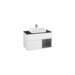 Villeroy & Boch V&B Waschtischunterschrank Wandbeleuchtung Finion 100, Pl b m, Rg r A m, glo wh. Lac ; Villeroy & Boch (G372GKGF)
