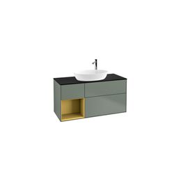 Villeroy & Boch V&B Waschtischunterschrank Finion 120cm, Pl b m, Reg gol m Lac, Oli. m Lac ; Villeroy & Boch (F942HFGM)