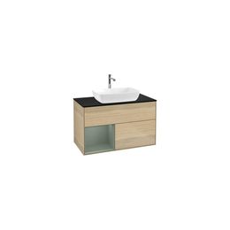 Villeroy & Boch V&B Waschtischunterschrank Finion 100, Pl bla m, Reg Oli. m Lac, Oa ven ; Villeroy & Boch (F772GMPC)