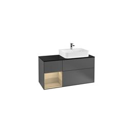 Villeroy & Boch V&B Waschtischunterschrank Wandbeleuchtung Finion 120cm, Pl b m, Reg li Oa ven, Anthrac. m ; Villeroy & Boch (G142PCGK)