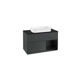Villeroy & Boch V&B Waschtischunterschrank Abdeckplatte bla m Finion 100x60,3cm, Rg r bla m Lac, md bl. m Lac ; Villeroy & Boch (F252PDHG)