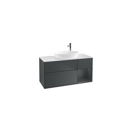 Villeroy & Boch V&B Waschtischunterschrank Finion 120cm, Pl w m, Rg md m Lac, md bl. m Lac ; Villeroy & Boch (F951HGHG)