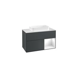 Villeroy & Boch V&B Waschtischunterschrank Abdeckplatte wh. m Finion 100x60,3cm, Rg r g wh. Lac, md bl. m Lac ; Villeroy & Boch (F251GFHG)