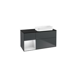 Villeroy & Boch V&B Waschtischunterschrank Finion 120x60 cm, Rg li wh. m Lac, md bl. m Lac ; Villeroy & Boch (F682MTHG)