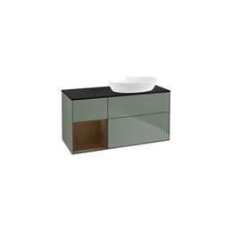 Villeroy & Boch V&B Waschtischunterschrank Finion 120cm, Pl bla m, Reg wal ven, Oli. m Lac ; Villeroy & Boch (FA42GNGM)
