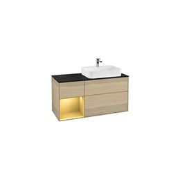 Villeroy & Boch V&B Waschtischunterschrank Finion 120cm, Pl bla m, Reg li gol m, Oa ven ; Villeroy & Boch (F392HFPC)