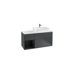 Villeroy & Boch V&B Waschtischunterschrank Wandbeleuchtung Finion 120cm, Pl w m, Rg l b m La, md bl. m Lac ; Villeroy & Boch (G141PDHG)