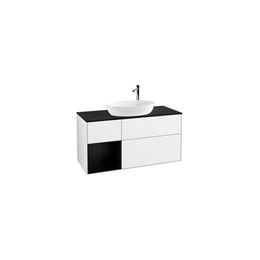 Villeroy & Boch V&B Waschtischunterschrank Finion 120cm, Pl b m, Rg bla m Lac, glo wh. Lac ; Villeroy & Boch (F942PDGF)