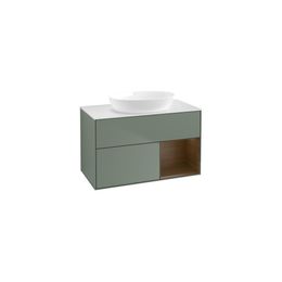 Villeroy & Boch V&B Waschtischunterschrank Finion 100, Pl wh. m, Reg wal ven, Oli. m Lac ; Villeroy & Boch (FA21GNGM)