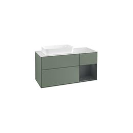 Villeroy & Boch V&B Waschtischunterschrank Wandbeleuchtung Finion 120cm, Pl w m, Rg r md b m La, Ol m Lac ; Villeroy & Boch (G281HGGM)