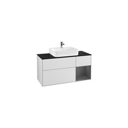 Villeroy & Boch V&B Waschtischunterschrank Wandbeleuchtung Finion 120cm, Pl b m, Rg r A m, wh. m Lac ; Villeroy & Boch (G172GKMT)