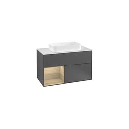 Villeroy & Boch V&B Waschtischunterschrank Wandbeleuchtung Finion 100, Pl wh. m, Reg li Oa ven, Anthrac. m ; Villeroy & Boch (G241PCGK)
