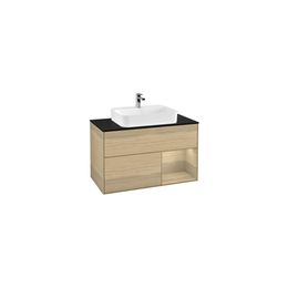 Villeroy & Boch V&B Waschtischunterschrank Finion 100, Pl bla m, Reg re Oa ven, Oa ven ; Villeroy & Boch (F372PCPC)