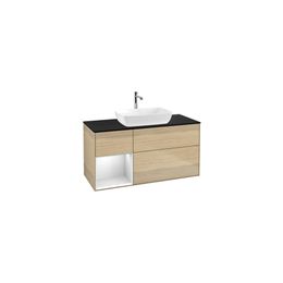 Villeroy & Boch V&B Waschtischunterschrank Finion 120cm, Pl bla m, Reg wh. m Lac, Oa ven ; Villeroy & Boch (F822MTPC)