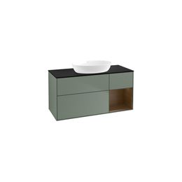 Villeroy & Boch V&B Waschtischunterschrank Finion 120cm, Pl bla m, Reg wal ven, Oli. m Lac ; Villeroy & Boch (FA72GNGM)