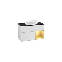 Villeroy & Boch V&B Waschtischunterschrank Finion 100, Pl bla m, Reg gol m Lac, wh. m Lac ; Villeroy & Boch (FA22HFMT)